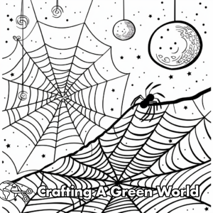 Spider Web Coloring Pages - Free & Printable!