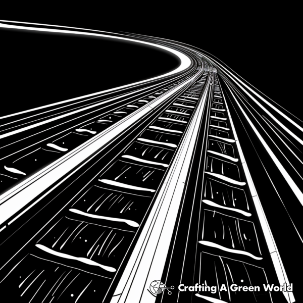 Train Tracks Coloring Pages - Free & Printable!