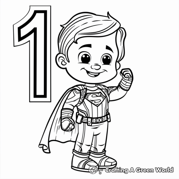 Number 1 Coloring Pages - Free & Printable!