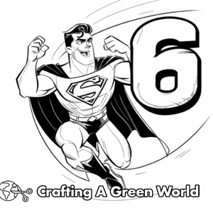 Number 6 Coloring Pages - Free & Printable!