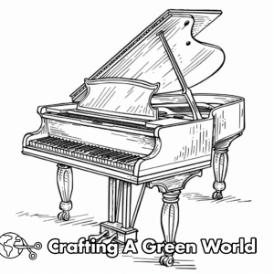 Piano Coloring Pages - Free & Printable!