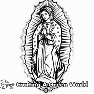 Our Lady of Guadalupe Coloring Pages - Free & Printable!