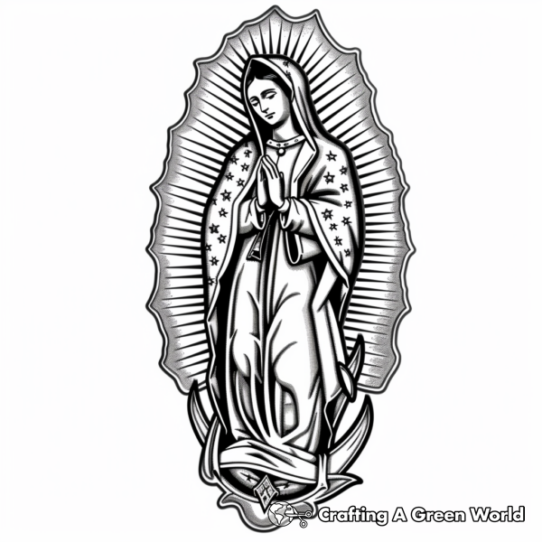Our Lady of Guadalupe Coloring Pages - Free & Printable!