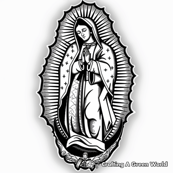 Our Lady of Guadalupe Coloring Pages - Free & Printable!