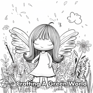Cute Angel Coloring Pages - Free & Printable!