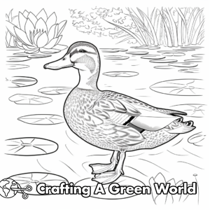 Mallard Duck Coloring Pages - Free & Printable!
