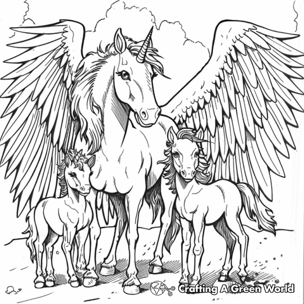 Pegasus Coloring Pages - Free & Printable!