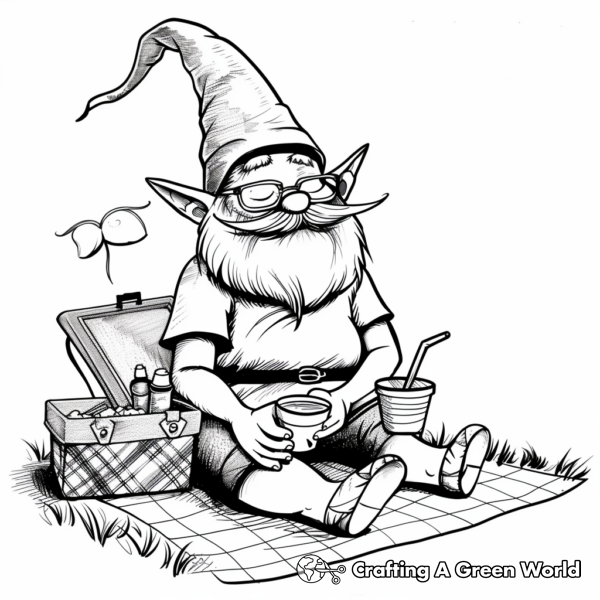 Summer Gnome Coloring Pages - Free & Printable!