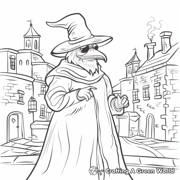 Plague Doctor Coloring Pages - Free & Printable!