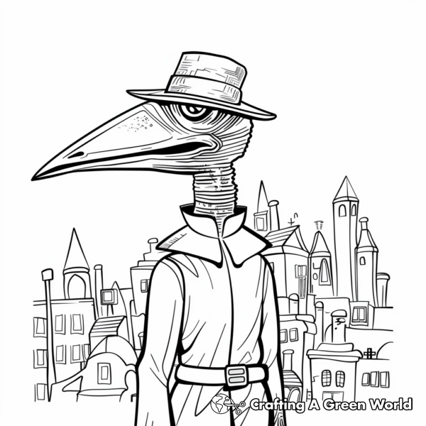 Plague Doctor Coloring Pages - Free & Printable!