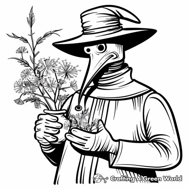 Plague Doctor Coloring Pages - Free & Printable!