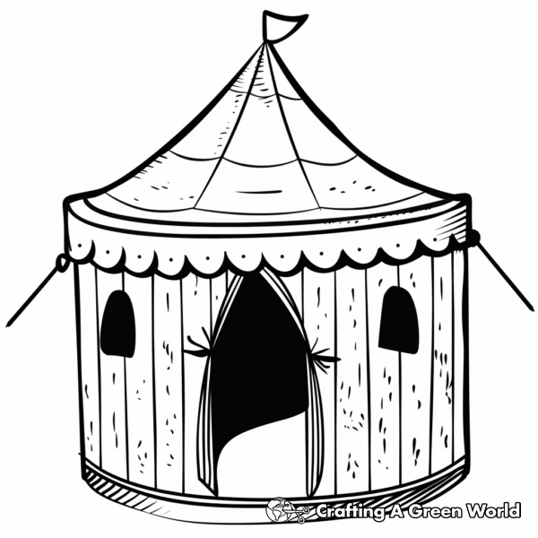 Tent Coloring Pages - Free & Printable!