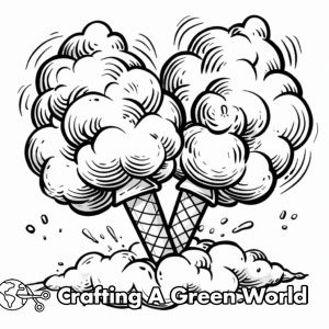 Cotton Candy Coloring Pages - Free & Printable!