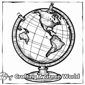 Globe Coloring Pages - Free & Printable!
