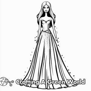 Princess Barbie Coloring Pages - Free & Printable!