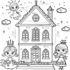 Doll House Coloring Pages - Free & Printable!