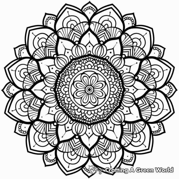 Difficult Mandala Coloring Pages - Free & Printable!