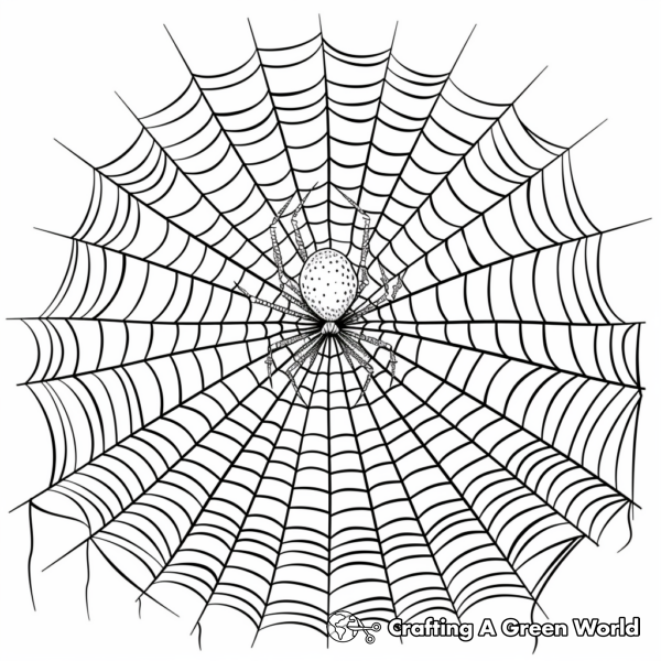 Spider Web Coloring Pages - Free & Printable!