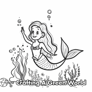 Realistic Mermaid Coloring Pages - Free & Printable!