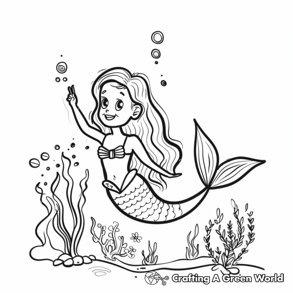 Realistic Mermaid Coloring Pages - Free & Printable!