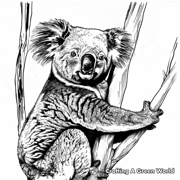 Koala For Adults Coloring Pages - Free & Printable!