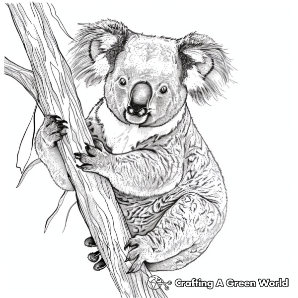 Koala For Adults Coloring Pages - Free & Printable!