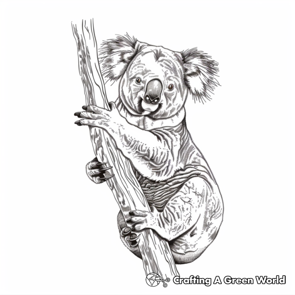 Koala For Adults Coloring Pages - Free & Printable!