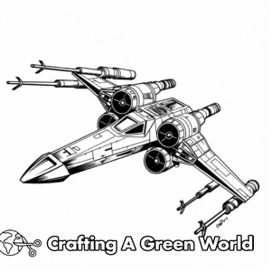 X-Wing Coloring Pages - Free & Printable!