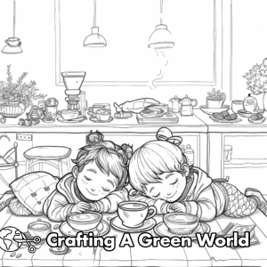 Cute Coffee Coloring Pages - Free & Printable!