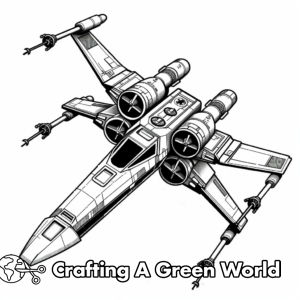 X-Wing Coloring Pages - Free & Printable!