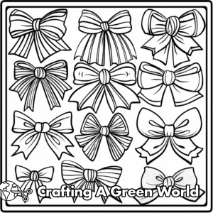 Ribbons Coloring Pages - Free & Printable!
