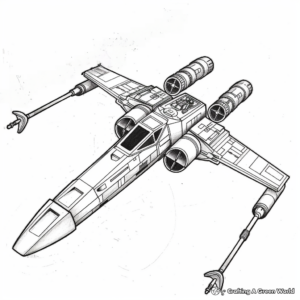 X-Wing Coloring Pages - Free & Printable!