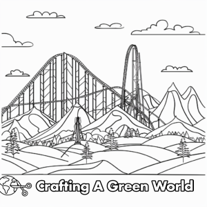 Roller Coaster Coloring Pages - Free & Printable!