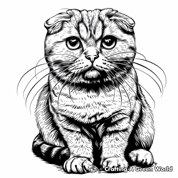 Realistic Cat Coloring Pages - Free & Printable!