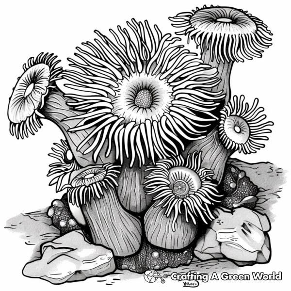 Sea Anemone Coloring Pages - Free & Printable!