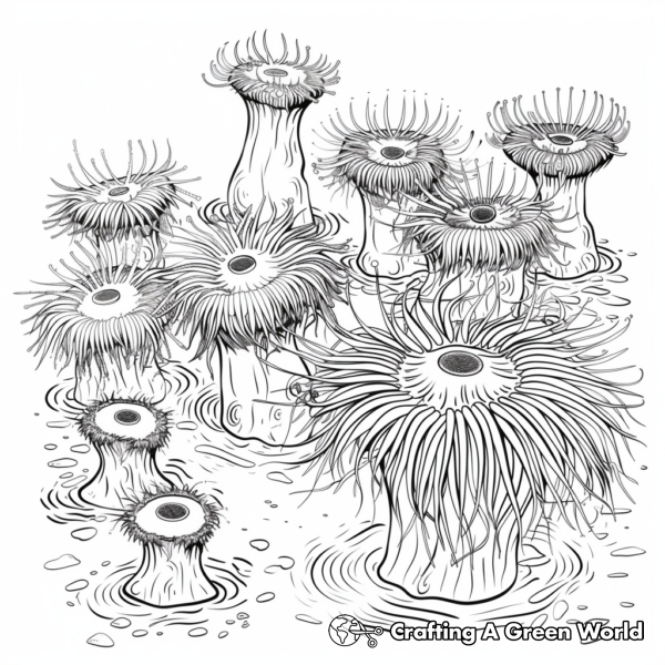 Sea Anemone Coloring Pages - Free & Printable!