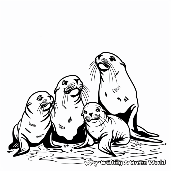 Sea Lion Coloring Pages - Free & Printable!