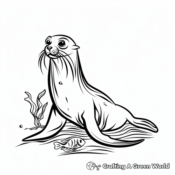 Sea Lion Coloring Pages - Free & Printable!