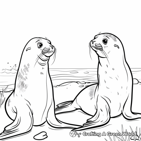 Sea Lion Coloring Pages - Free & Printable!