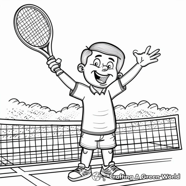 Tennis Coloring Pages - Free & Printable!