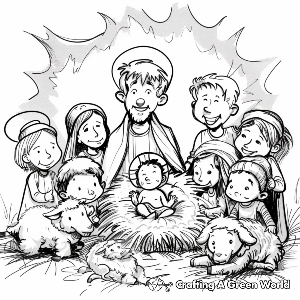 Christmas Story Coloring Pages - Free & Printable!