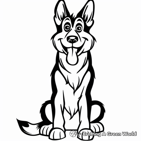 German Shepherd Coloring Pages - Free & Printable!