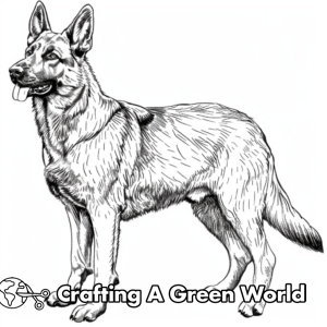 German Shepherd Coloring Pages - Free & Printable!