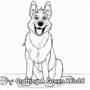 German Shepherd Coloring Pages - Free & Printable!