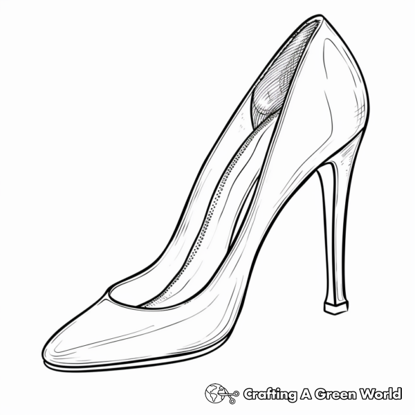 High Heel Coloring Pages - Free & Printable!