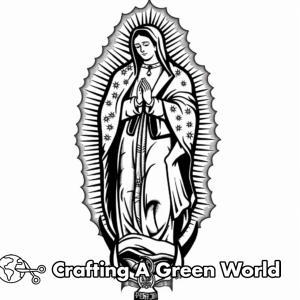Our Lady of Guadalupe Coloring Pages - Free & Printable!