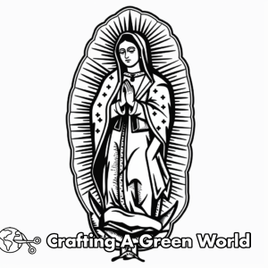 Our Lady Of Guadalupe Coloring Pages - Free & Printable!
