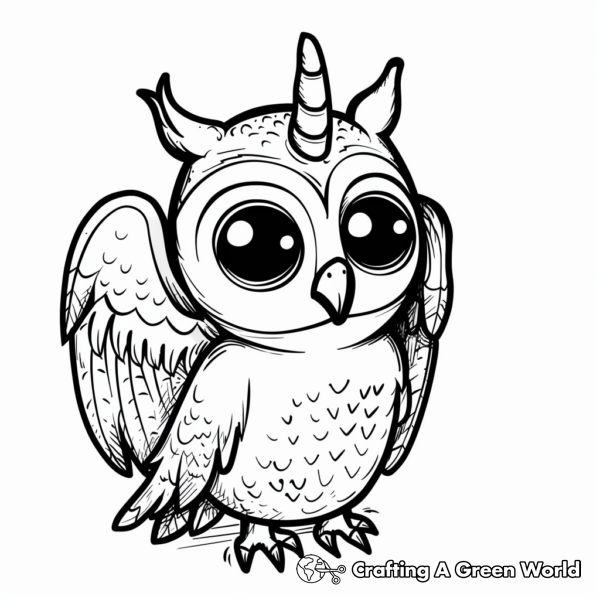 Owlicorn Coloring Pages - Free & Printable!