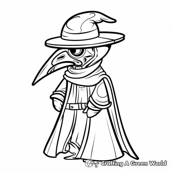 Plague Doctor Coloring Pages - Free & Printable!
