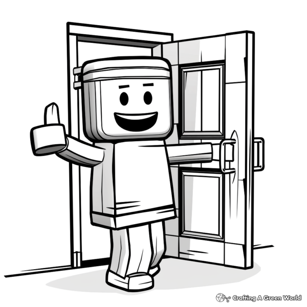 Figure Doors Roblox Coloring Pages - Free & Printable!